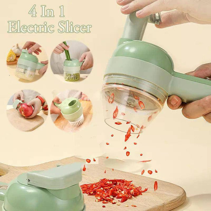 4 In 1 Electric Multifunctional Vegetables Slice Cutter – bump baby and ...